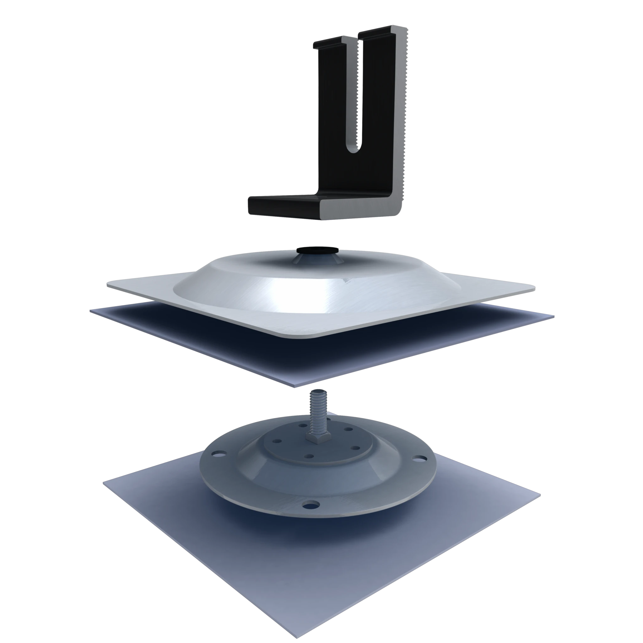 SimpleGrip® Rolled & Membrane Roof Mount - IronRidge